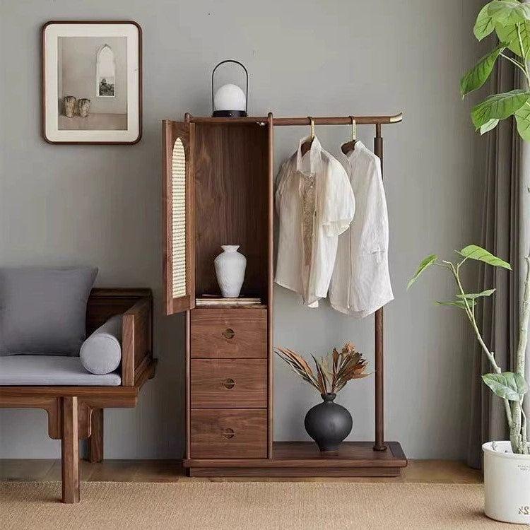 Rattan single wardrobe store